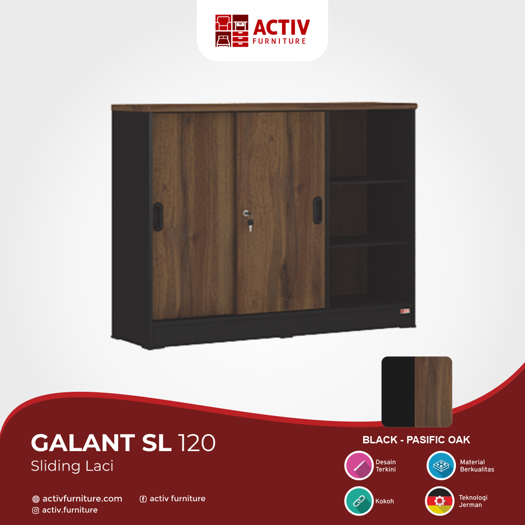 Sideboard / Sliding Laci – Galant SL 120 – Activ Furniture