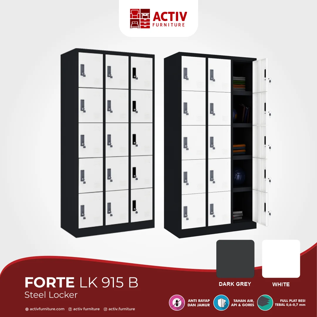Lemari Kantor (Loker Besi) – Forte LK 915 B – Activ Furniture - Activ ...